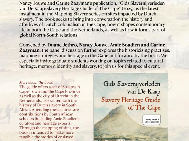 Mapping Slave Memory and Heritage at the Cape | Centre for African Studies